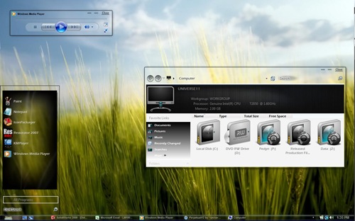 25 beautiful Windows Vista themes or visual styles